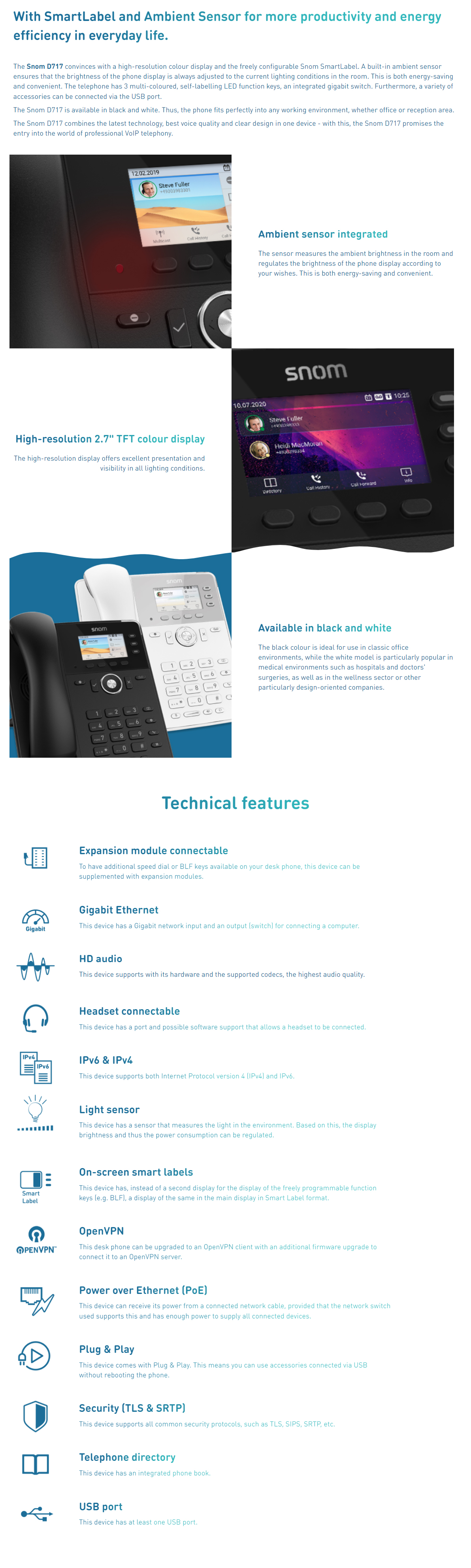 Snom D717 IP Phone